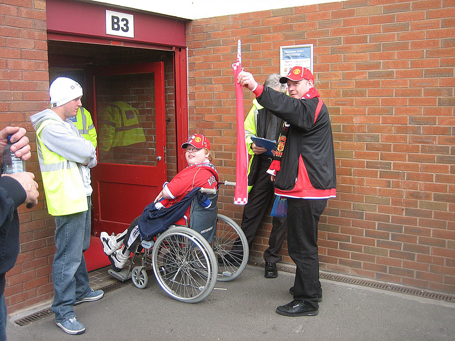 entrance - MUDSA | Manchester United Disabled Supporters' Association